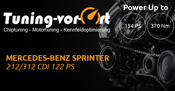 Chiptuning für Mercedes-Benz Sprinter 212/312 CDI 122 PS – Mehr PS ...