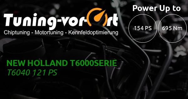 New Holland Typ T6000serie T6040 121 PS - Chiptuning für mehr Leistung ...
